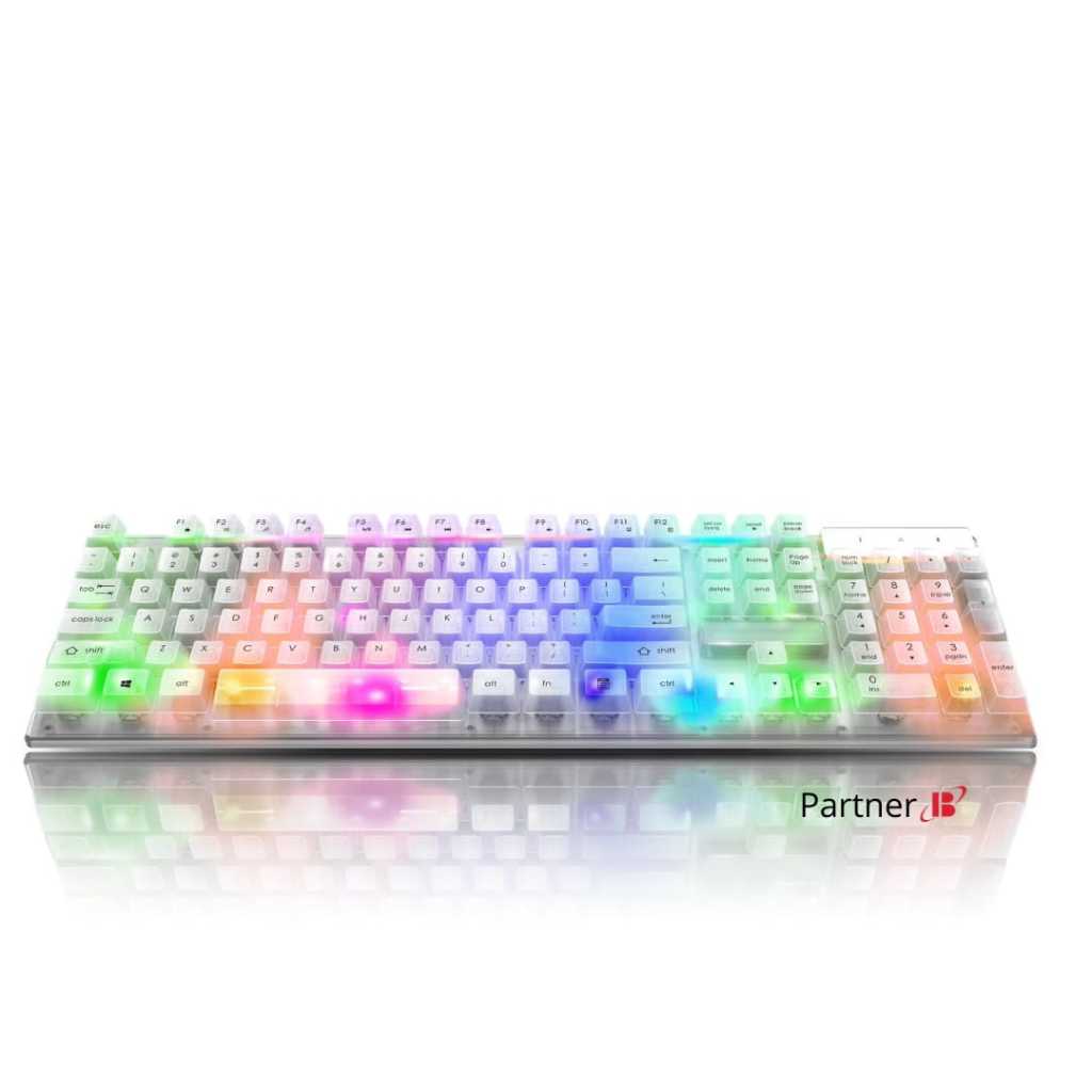 Jual Keyboard Transparent RGB /Crystal Clear Wireless Mechanical Gaming ...