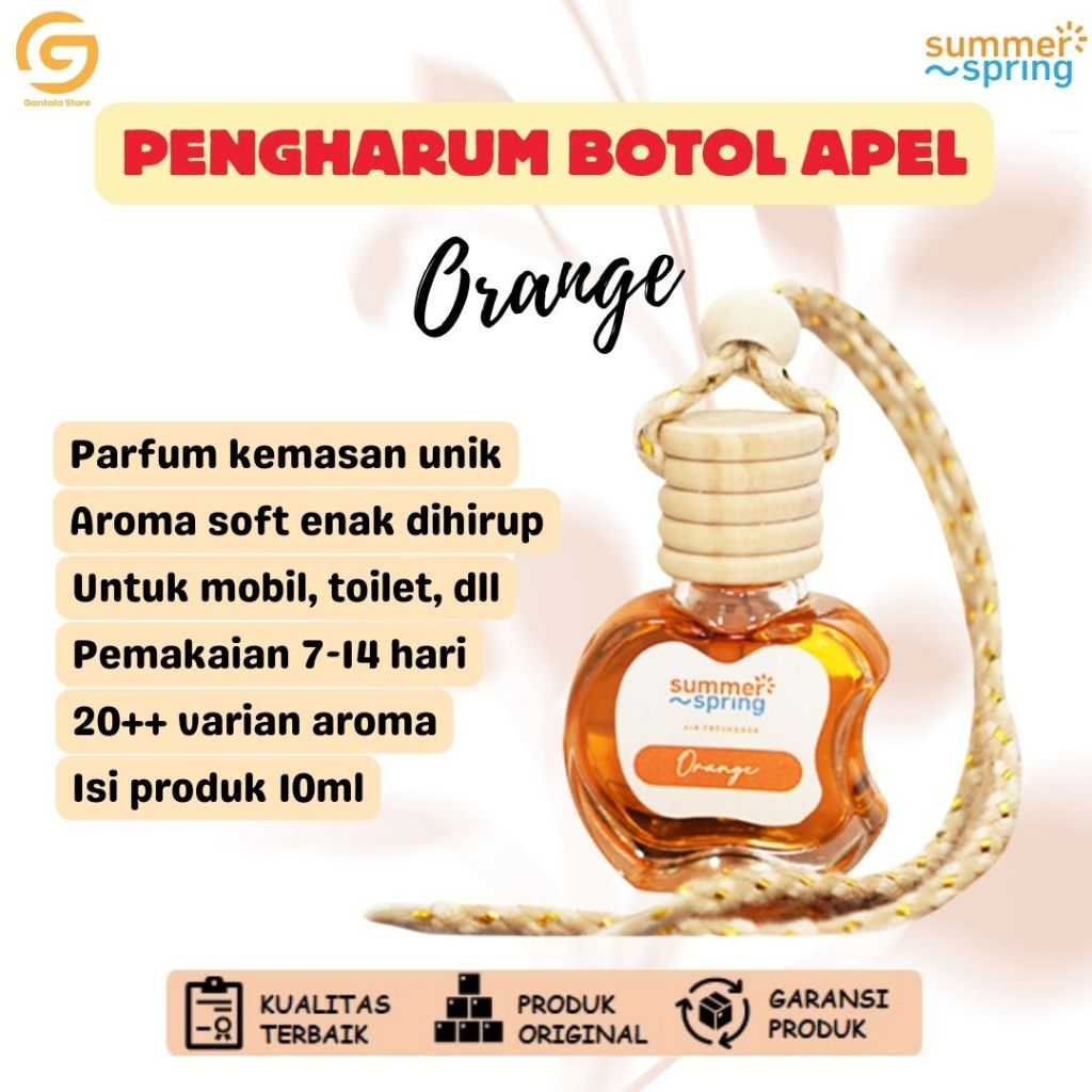Jual Pengharum Ruangan Botol Apel Orange 10ml | Shopee Indonesia