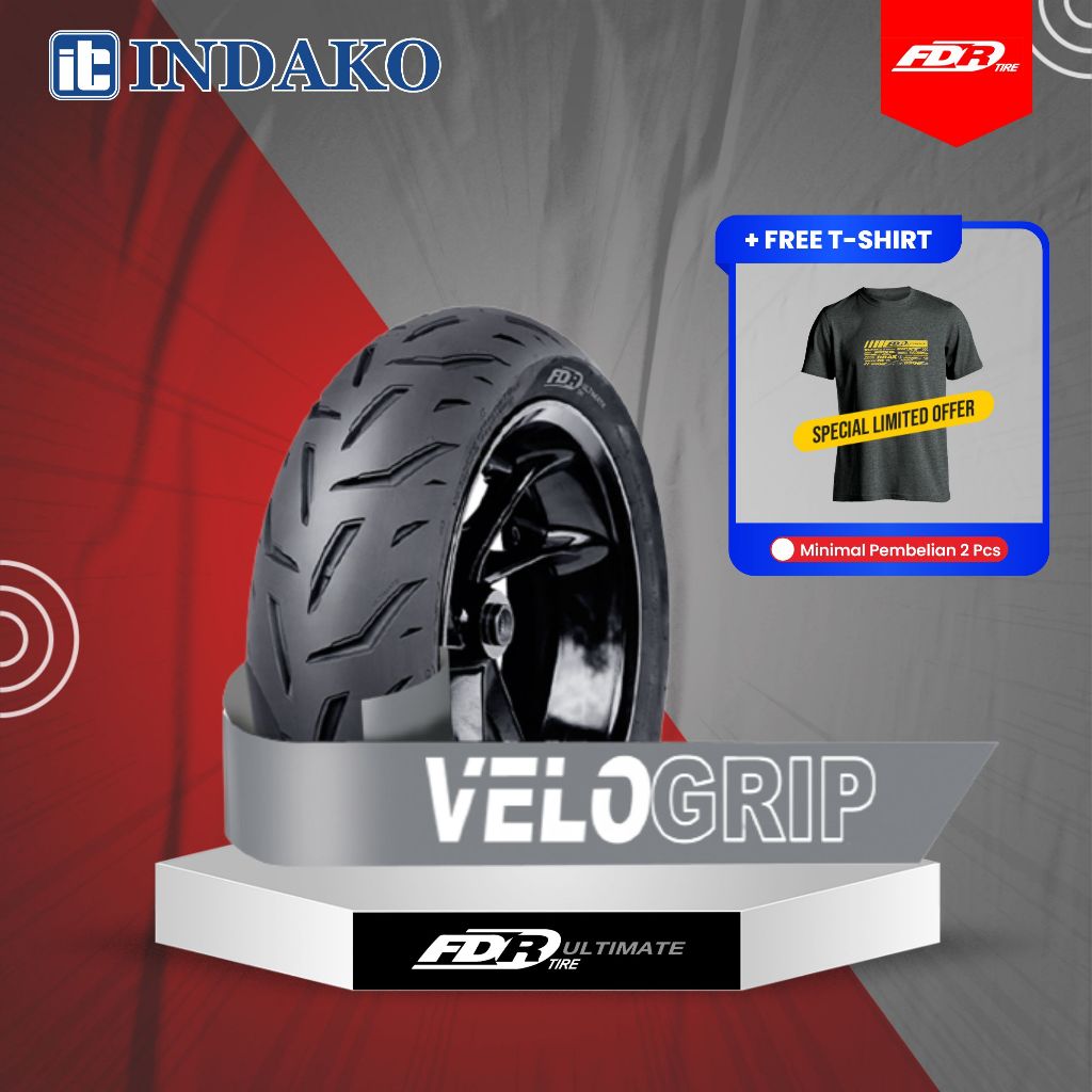 Jual FDR TR TL 100/90-12 VELOGRIP BAN MOTOR TUBELESS | Shopee Indonesia