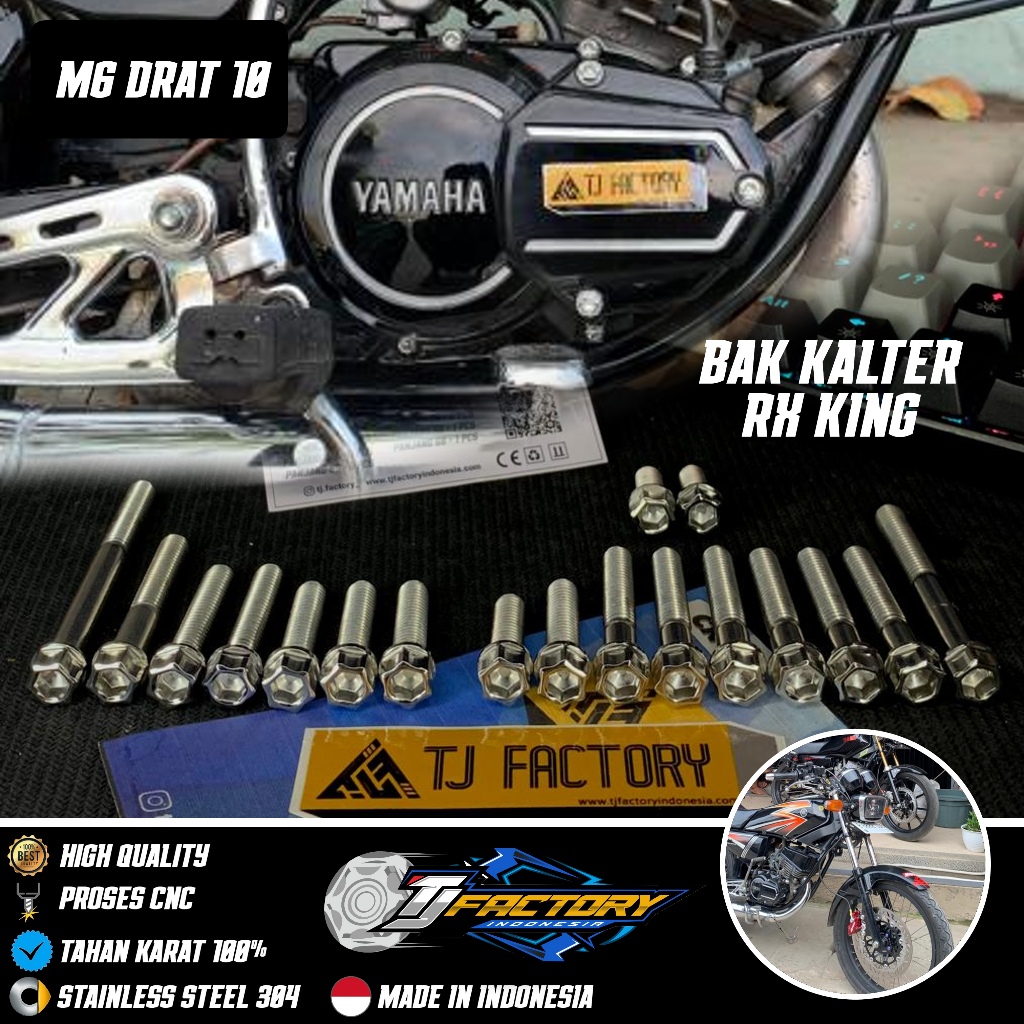 Jual 1 Set Baut Stainless CNC Bak Kalter RX KING RXK RXS 2 Kunci By TJ Fatory Handmade probolt ...