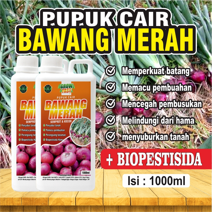 Jual Pupuk Bawang Merah 1 Liter pupuk organik pelebat bawang merah pupuk organik perangsang ...