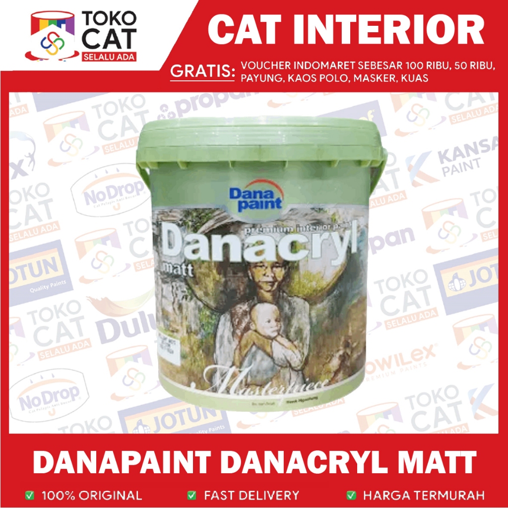 Jual CAT TEMBOK INTERIOR | DANACRYL MATT DANAPAINT (BISA REQUEST WARNA ...