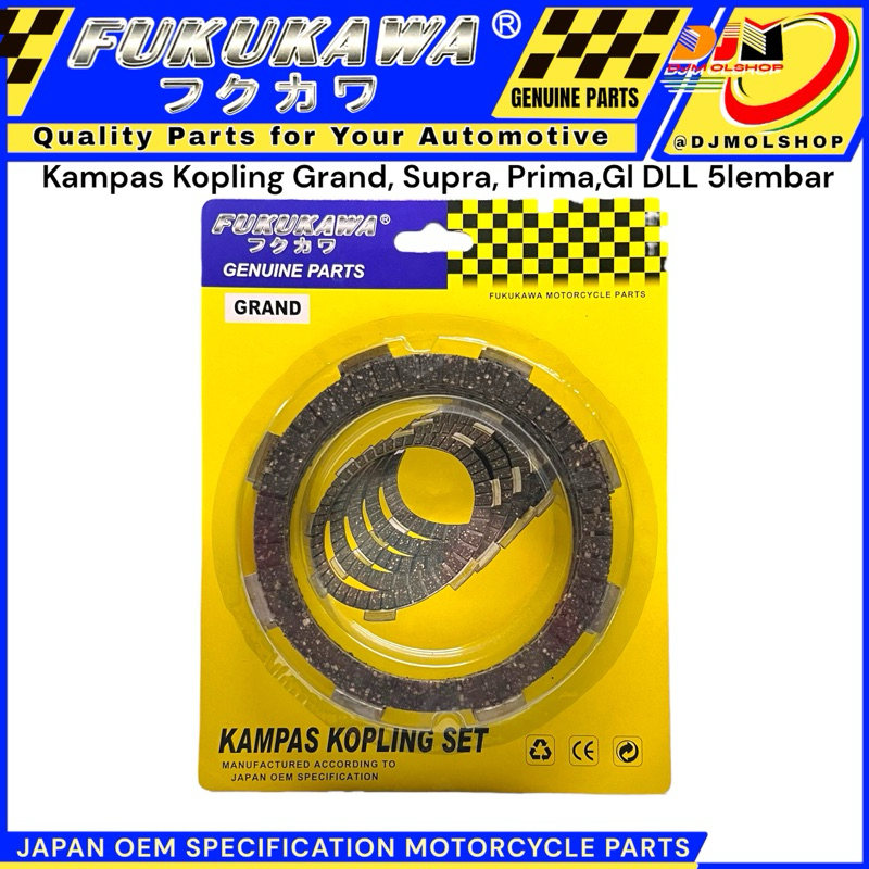 Jual Kampas Kopling Plat Kopling Grand Supra Supra Fit Isi 5pcs Fukukawa | Shopee Indonesia