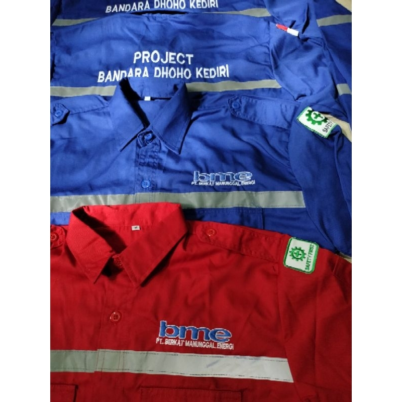 Jual Seragam safety pria Katelpak wearepack safety Bordir nama dan Logo ...