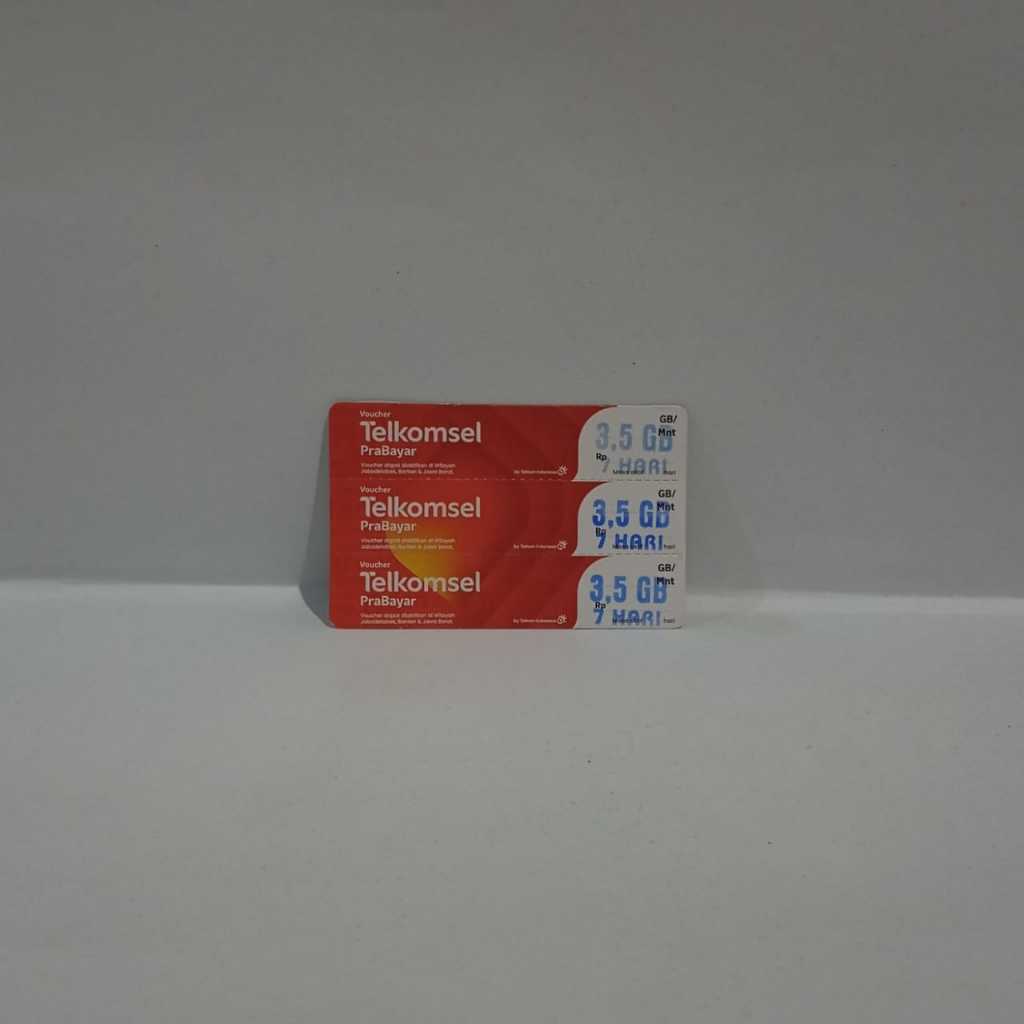 Jual voucher/ PAKET DATA INTERNET TELKOMSEL 3,5 gb 7 hari | Shopee ...