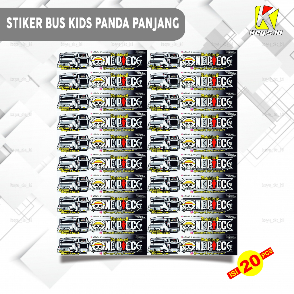 Jual Stiker Bus Kids Panda, Stiker Bus Basuri Panjang, Stiker Bus ...