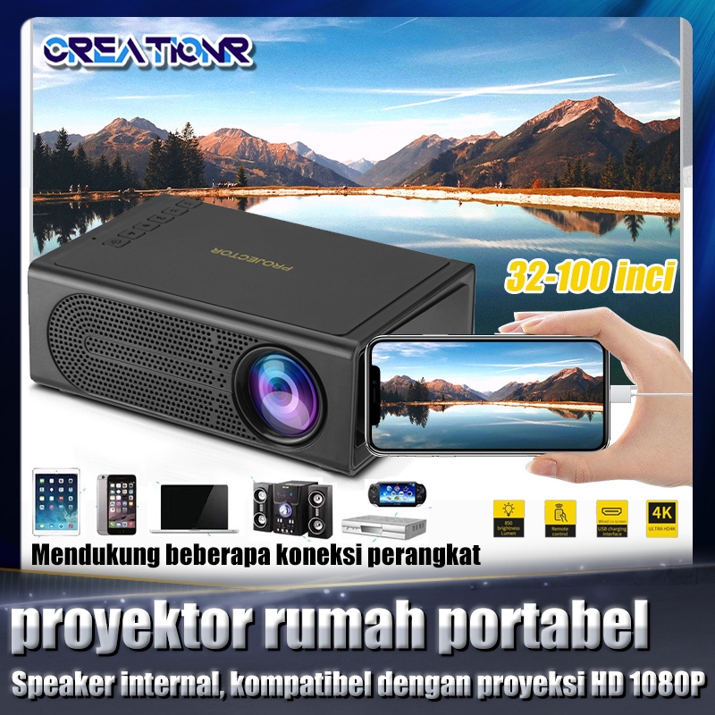 Jual M200 Proyektor Mini /led projector mini / layar proyektor portable ...