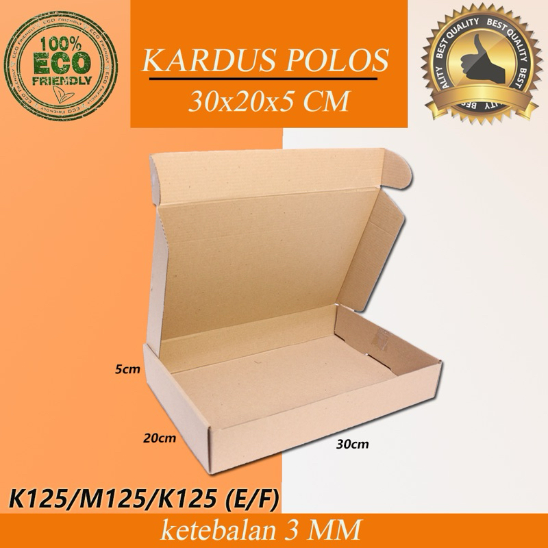 Jual Kardus Die Cut 30x20x5 - Karton Box Dus Packaging Murah | Shopee ...