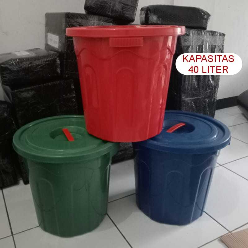 Jual Ember Plastik Murah 40 Liter + Tutup / Tong Air 40 Liter + Tutup KUDAKU | Shopee Indonesia