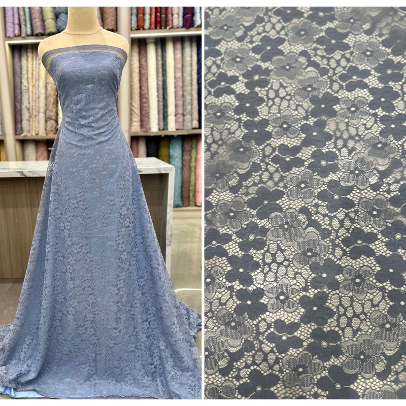 Jual Kain brokat Cord Lace non glitter / Lace brukat / Kain brokat semi ...