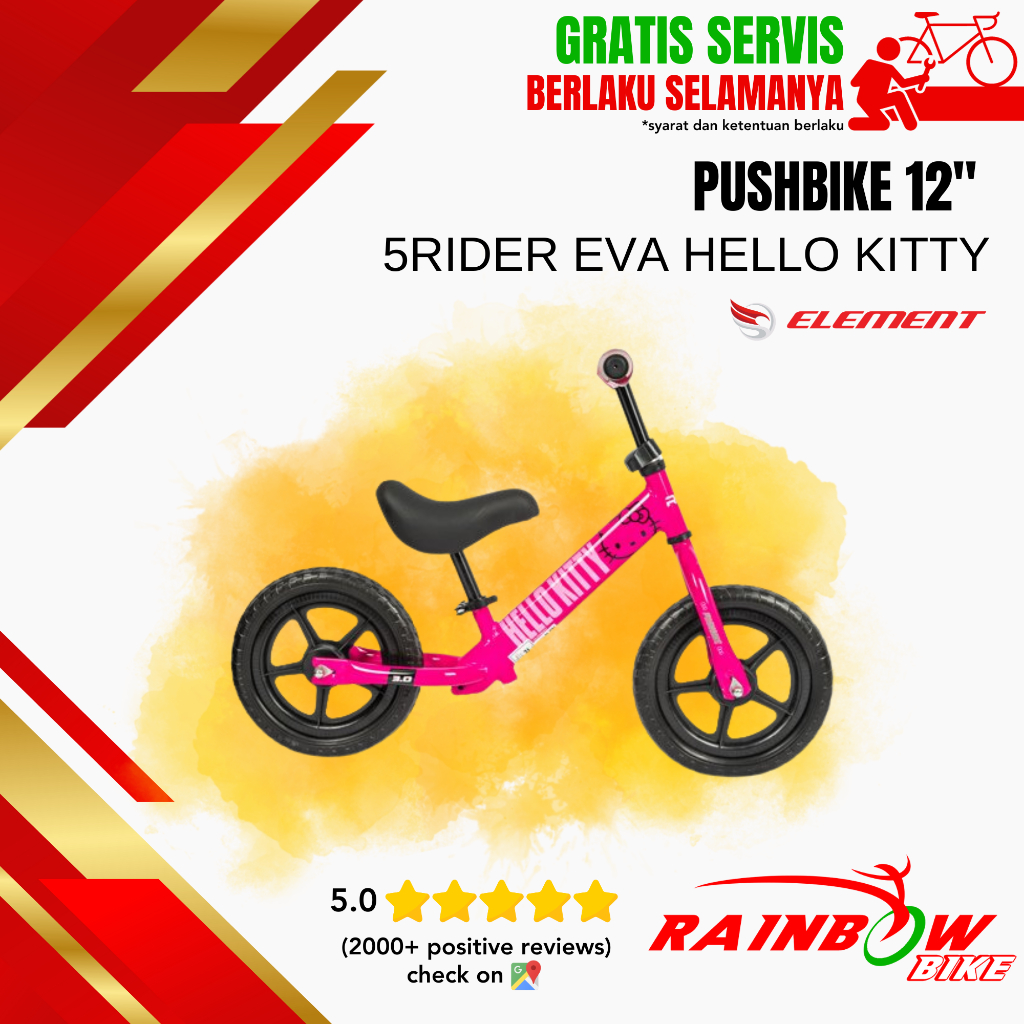 Jual ELEMENT 5Rider EVA Hello Kitty Push Bike 12" | Shopee Indonesia