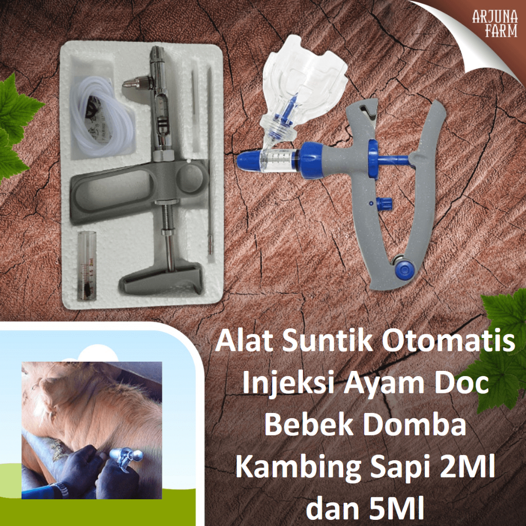 Jual Alat Suntik Otomatis Injeksi Ayam Doc Bebek Domba Kambing Sapi 2Ml dan 5Ml | Shopee Indonesia