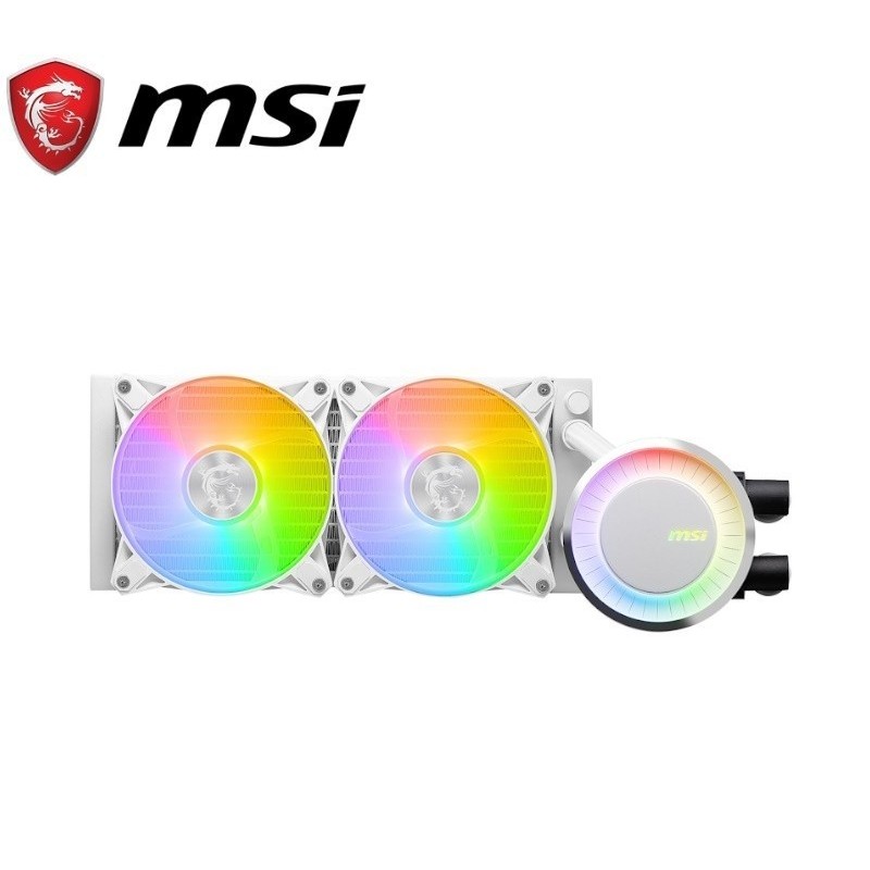 Jual MSI MAG Coreliquid E240 White ARGB 240mm AIO Liquid CPU Cooler (Intel/AMD) | Shopee Indonesia