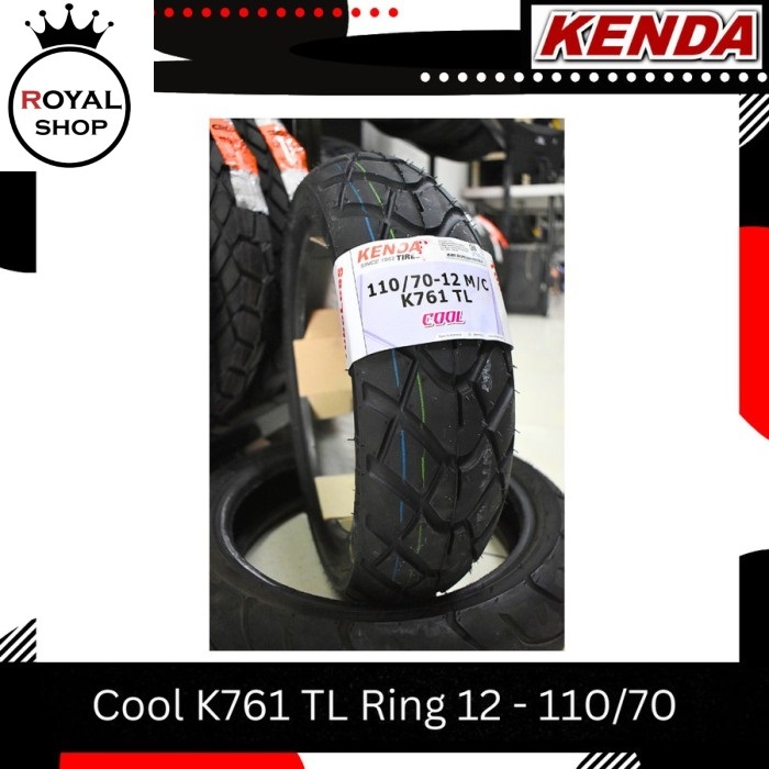 Jual KENDA K761 110/70-12 TUBELESS BAN SCOOTER DUAL PURPOSE RING 12 | Shopee Indonesia