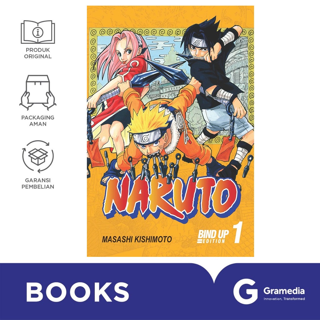 Jual Gramedia Bali - NARUTO BIND UP EDITION 01 | Shopee Indonesia