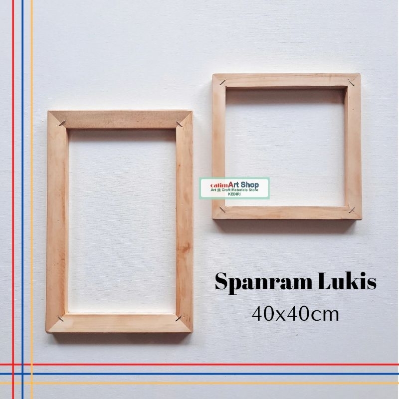 Jual Spanram Kayu 40x40cm Spanram Lukis | Shopee Indonesia