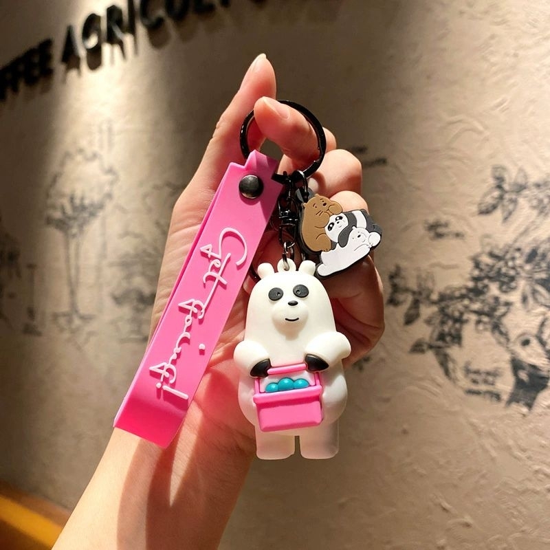 Jual gantungan kunci boneka bear panda cute keychain beruang lucu ...