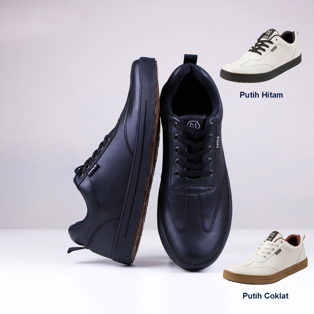 Jual Naz Daril Fullblack Sepatu Sneakers Pria Casual Original Untuk ...