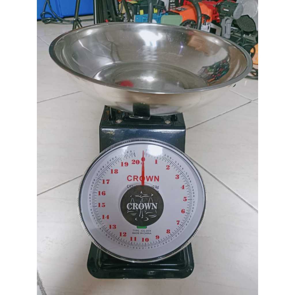Jual Timbangan 15kg Jarum Timbangan dapur, buah, sayur /Analog/Duduk/Mangkok/Laundry Crown 15 kg ...