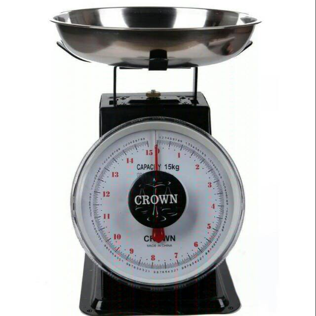 Jual NEW! Timbangan Jarum Analog Duduk Mangkok Laundry Crown timbangan buah sayur daging 5kg ...
