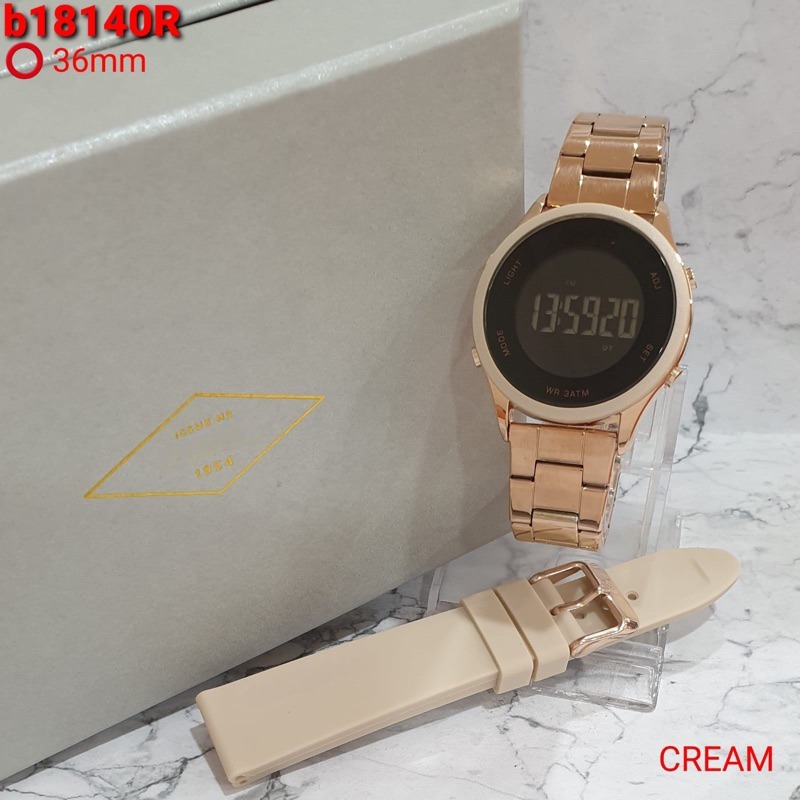 Jual ( BISA COD ) Jam Tangan Wanita FOSSOL / FOXXIL F18140 18140 Rantai ...