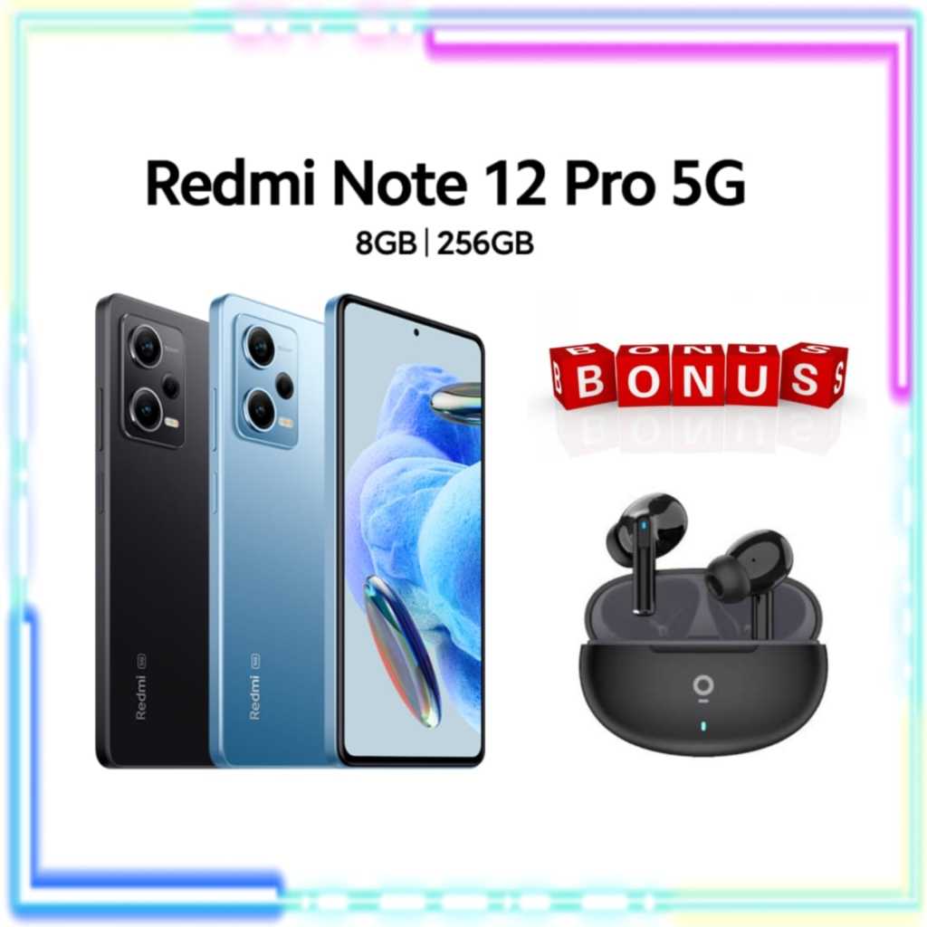 Jual XIAOMI REDMI NOTE 12 PRO 5G 8/256 & REDMI NOTE 12 PRO 4G 8/256 NEW ...