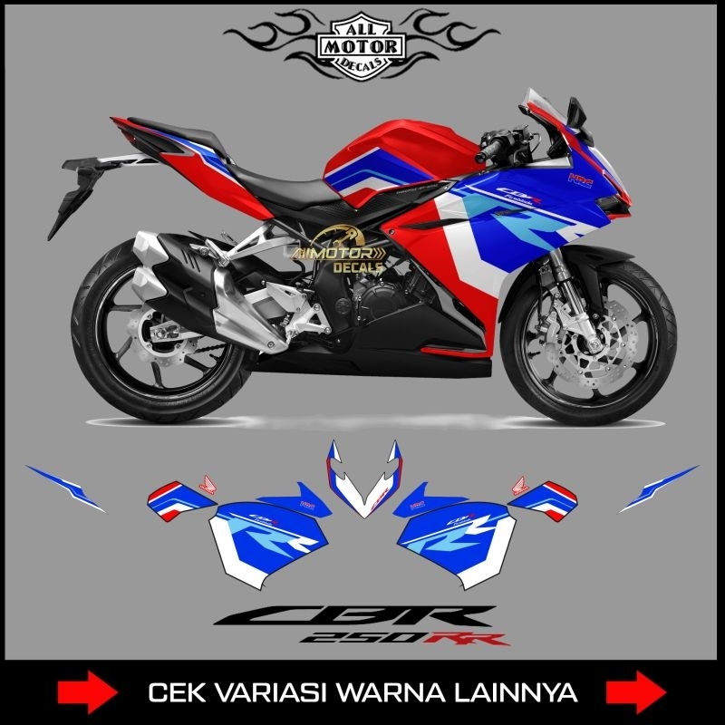 Jual Striping Cbr 250 RR Old Livery Hrc Tri Color / Sticker List Honda ...
