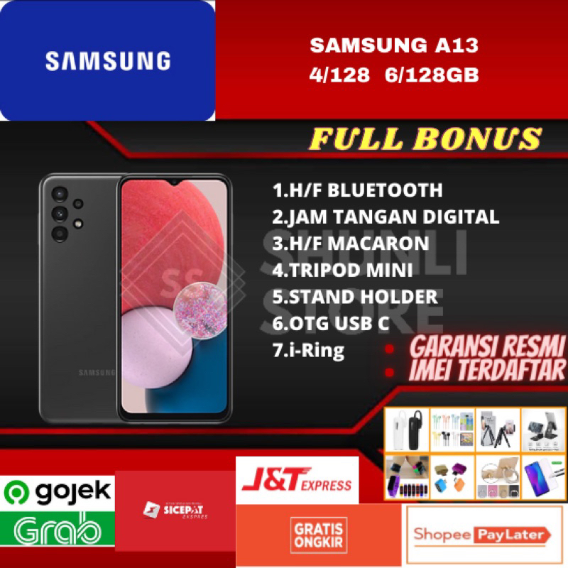 Jual SAMSUNG A13 RAM 4/128GB 6/128GB NEW 100% ORIGINAL GARANSI RESMI ...