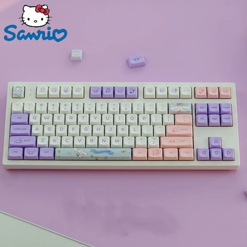 Jual Sanrio Keycaps Cinnamoroll PBT XDA mechanical keyboard keycap set ...