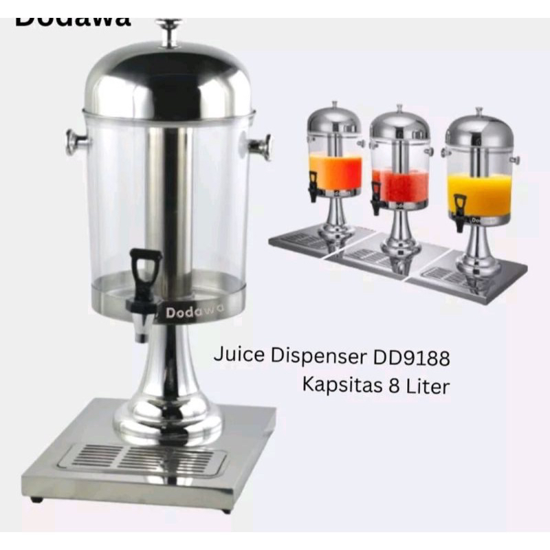 Jual Dispenser jus hotel prasmanan 8liter stainless / dispenser juicer ...