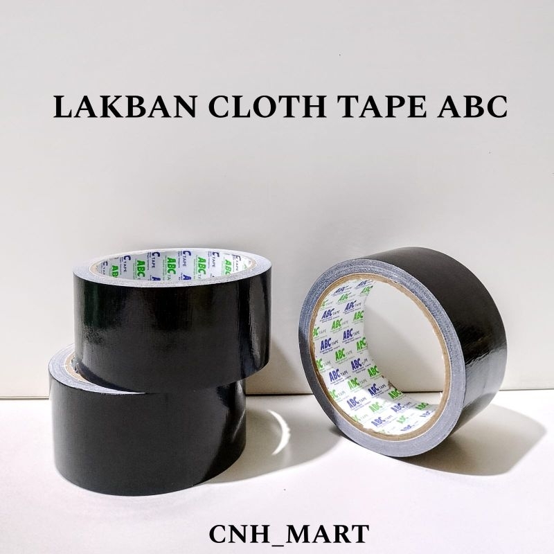 Jual Cloth Tape Hitam 2 Inch x 8 Meter / Lakban Kain Hitam ABC 2 Inch x ...