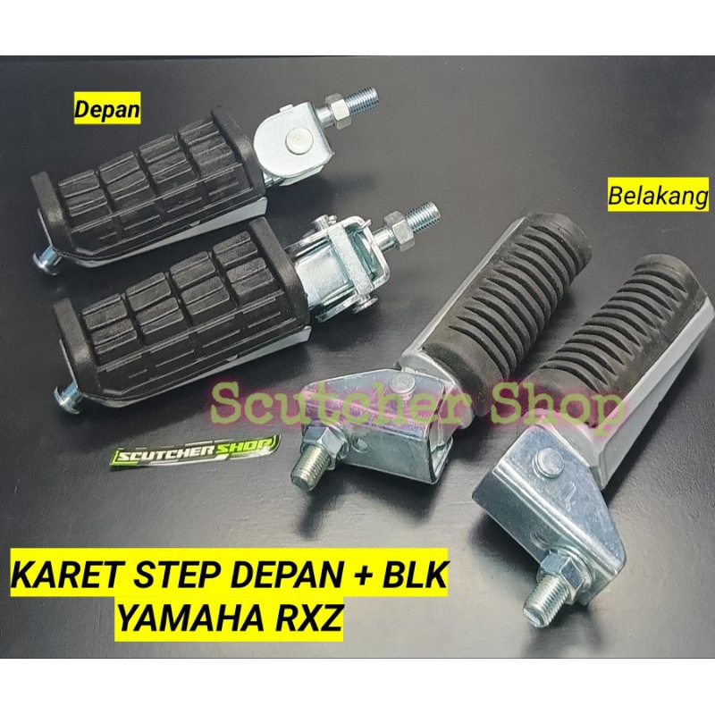 Jual KARET FOOT STEP DEPAN BELAKANG YAMAHA RXZ RZR SET | Shopee Indonesia