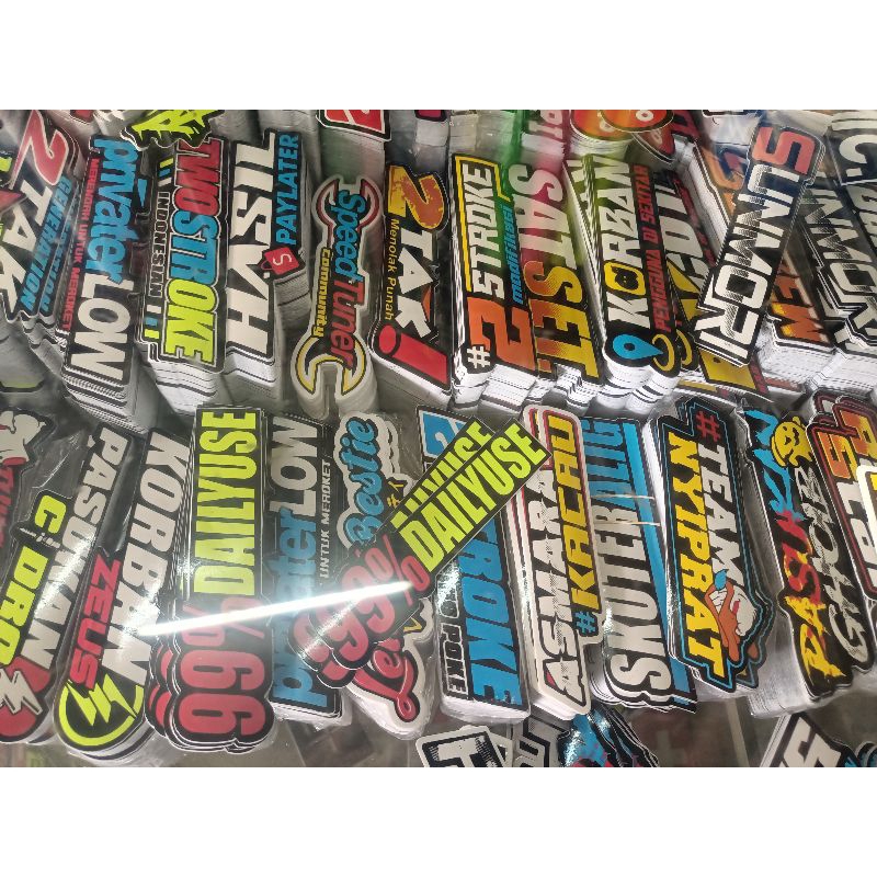 Jual Stiker motor unik dan keren isi 50 | Shopee Indonesia