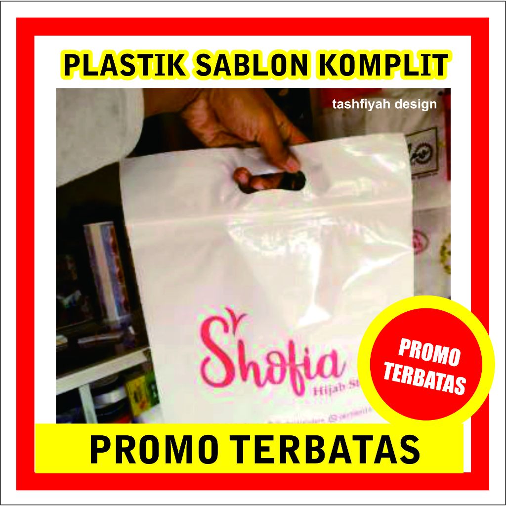 Jual Plastik Klip Sablon Custom OPP Baju 100pcs | Shopee Indonesia