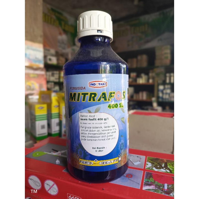 Jual MITRAFOS 400SL Fungisida sistemik ba; Asam fosfit 500ml dan 1 ...