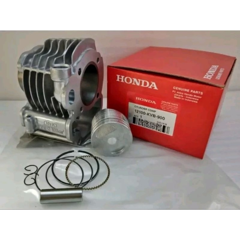 Jual blok seher assy KVB vario 110 karbu old lama techno set piston kit block silinder head ...