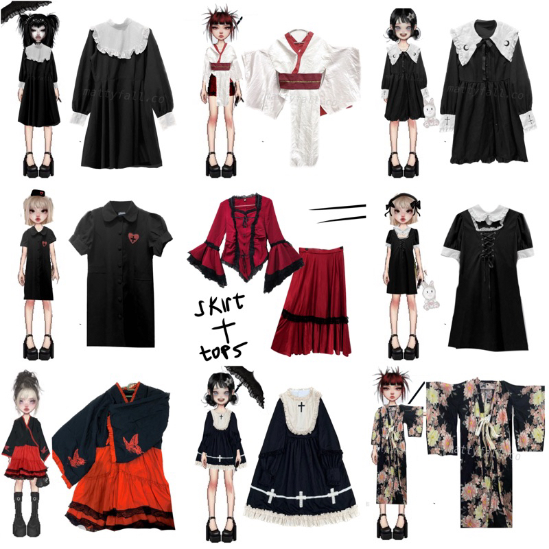Jual [Part 2] Premium Import Vintage Vkei Gothic Lolita Medieval ...