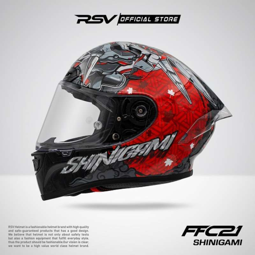 Jual RSV HELMET FFC21 SHINIGAMI FIBER COMPOSITE / HELM RSV | Shopee ...