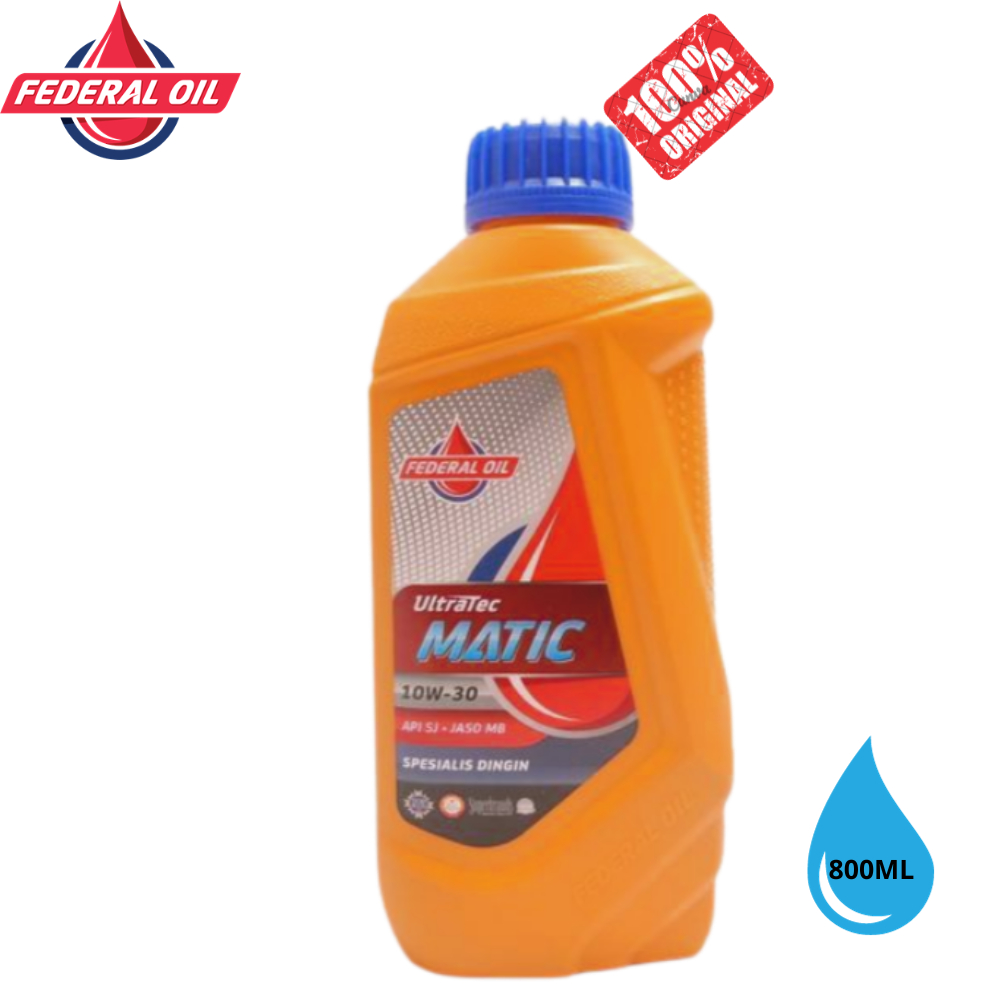 Jual Oli Motor Matic Federal Supreme Flick Orange 10-30W 0.8Ltr / Oli ...