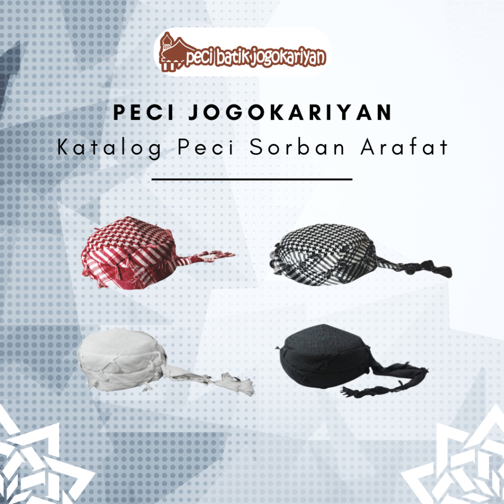 Jual Peci Batik Jogokariyan Motif Arafat Original | Shopee Indonesia