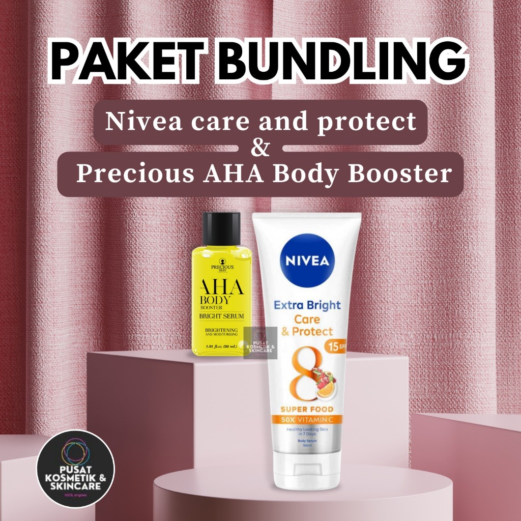 Jual Paket Pemutih Badan Bundling Nivea Body Serum Care & Protect 180 ...