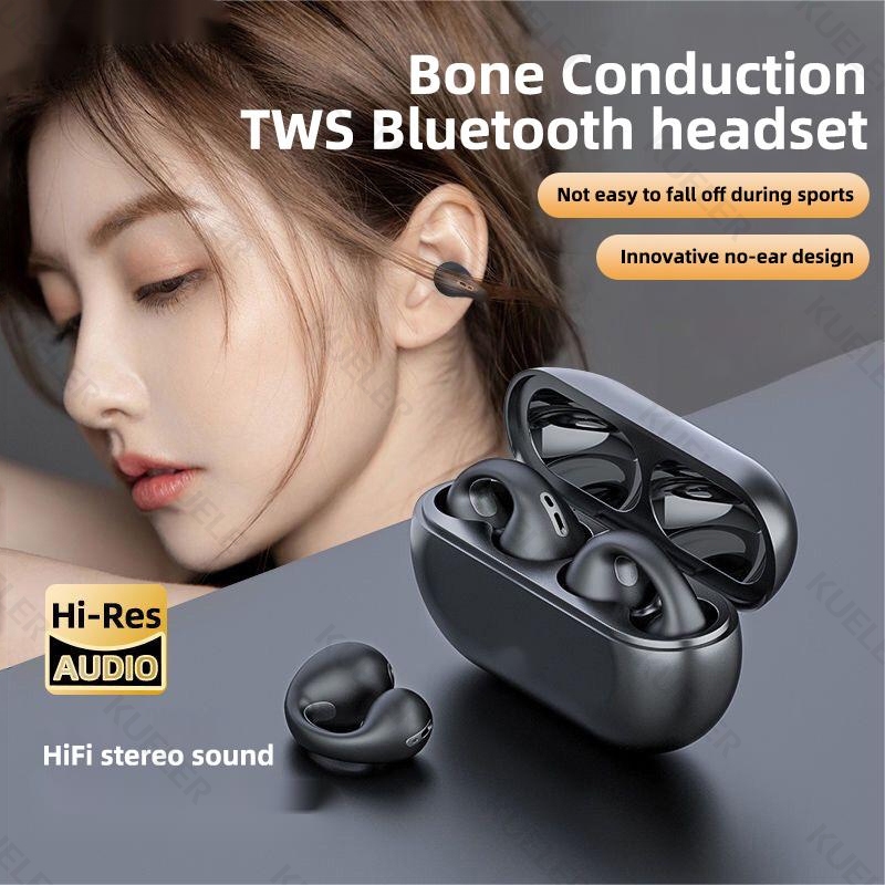Jual Ambie Ear Clip TWS Bluetooth Earphones with Microphone Earbuds ...