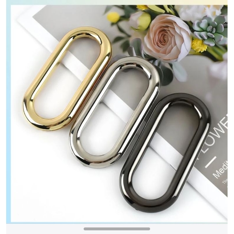 Jual ring oval tebal impor aksesoris tas celana baju | Shopee Indonesia