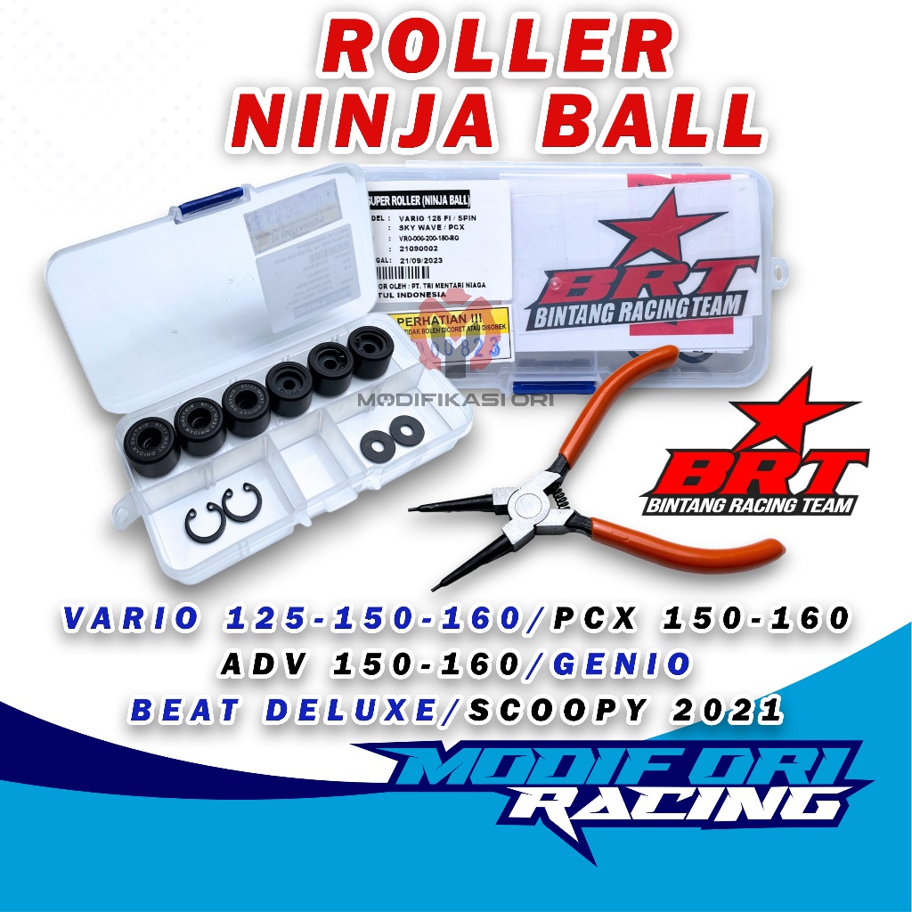 Jual BRT Roller Ninja Ball PCX ADV Vario 125 PCX 150-160 Roller BRT ...