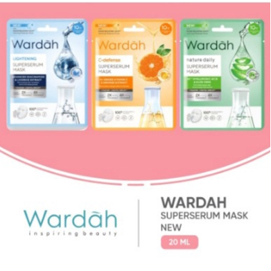 Jual WARDAH SUPER SERUM SHEET MASK 20ML#Masker topeng Wardah#Masker ...