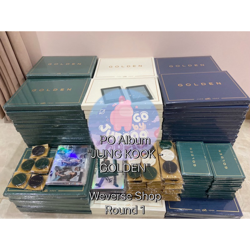 Jual [GO] PO ALBUM JUNG KOOK - GOLDEN (SET dan SET + Weverse Album ...