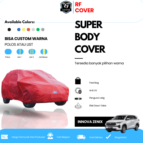 Jual Cover Mobil INNOVA ZENIX Sarung Mobil ZENIX Body Cover All New ...