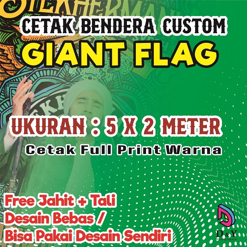 Jual GIANT FLAG BENDERA PRINTING CUSTOM [Ukuran 500x200] | Bendera ...