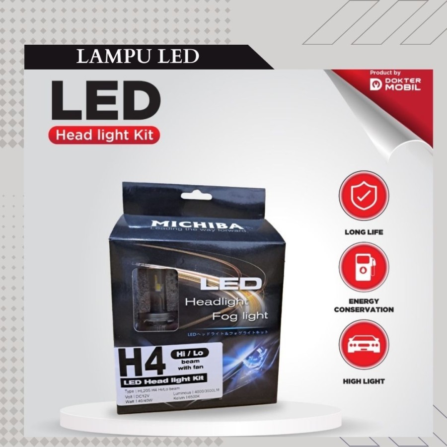 Jual Lampu LED Michiba H4 | Shopee Indonesia