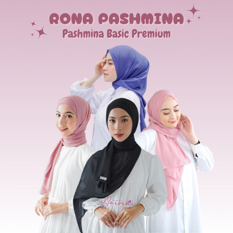 Jual Pashmina Basic Plain Cerutty Babydoll Premium RONA | Shopee Indonesia
